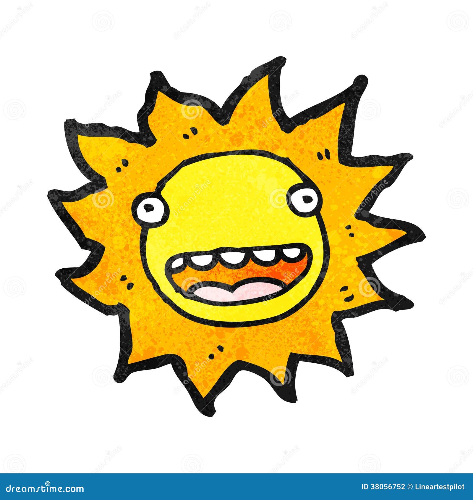 Cartoon sun stock vector. Illustration of traditional - 38056752