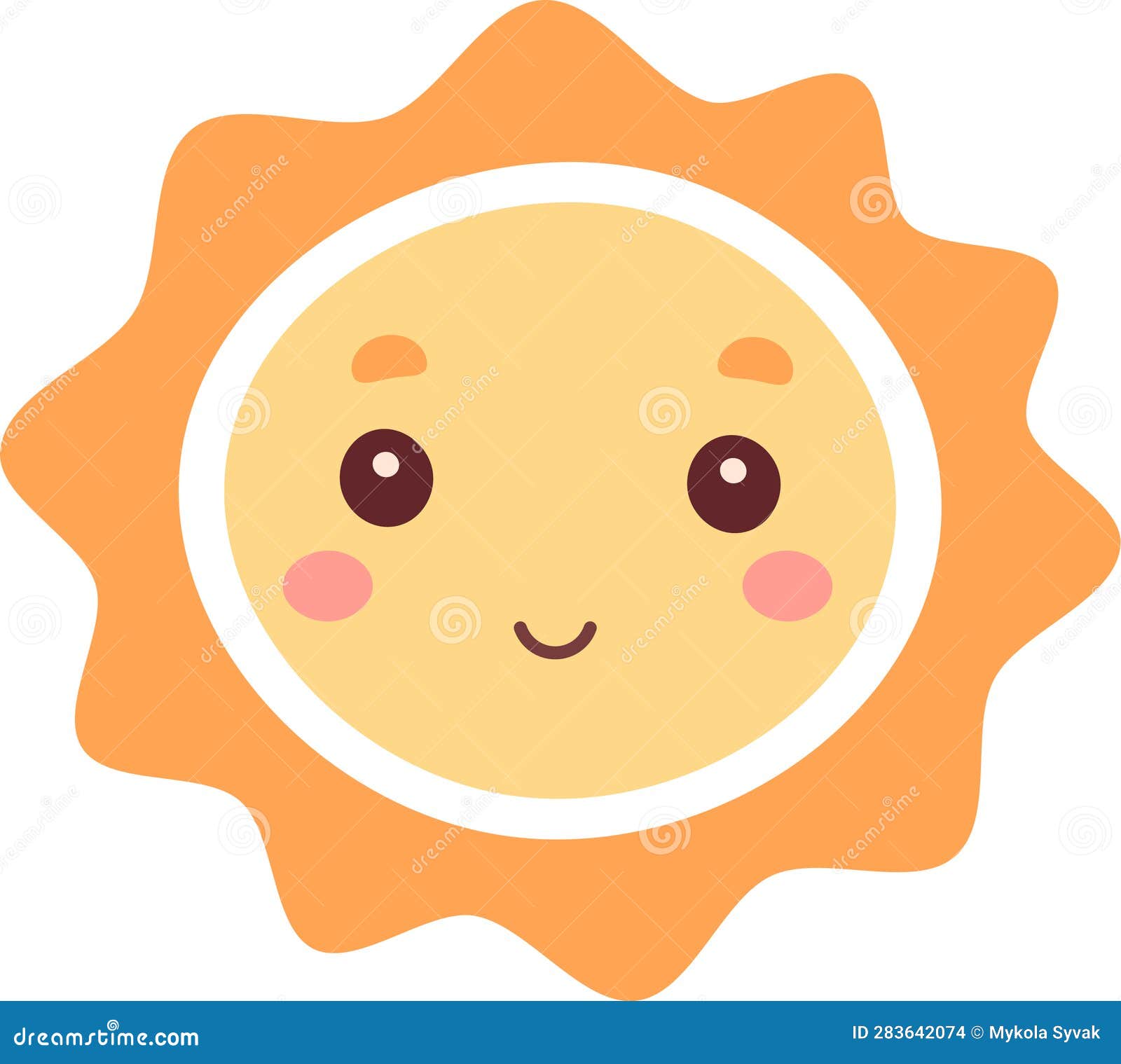 Cartoon Sun Character stock vector. Illustration of cute - 283642074