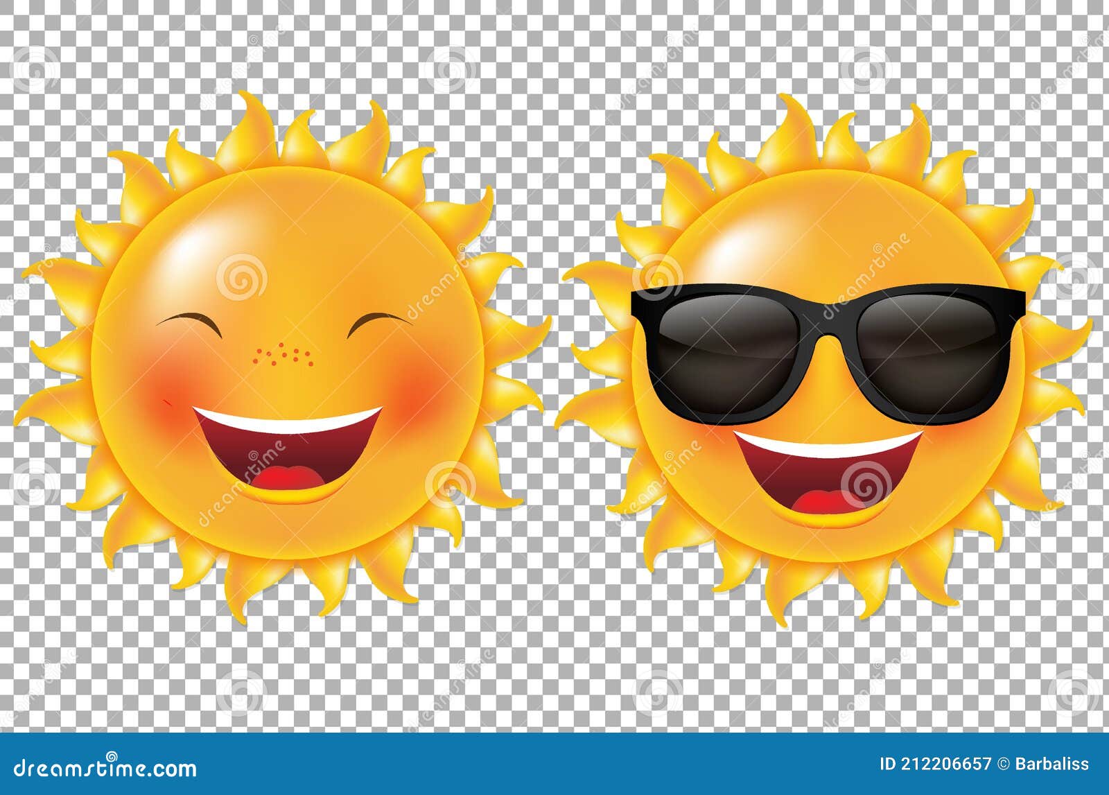 Cartoon Sun Collection stock vector. Illustration of human - 212206657