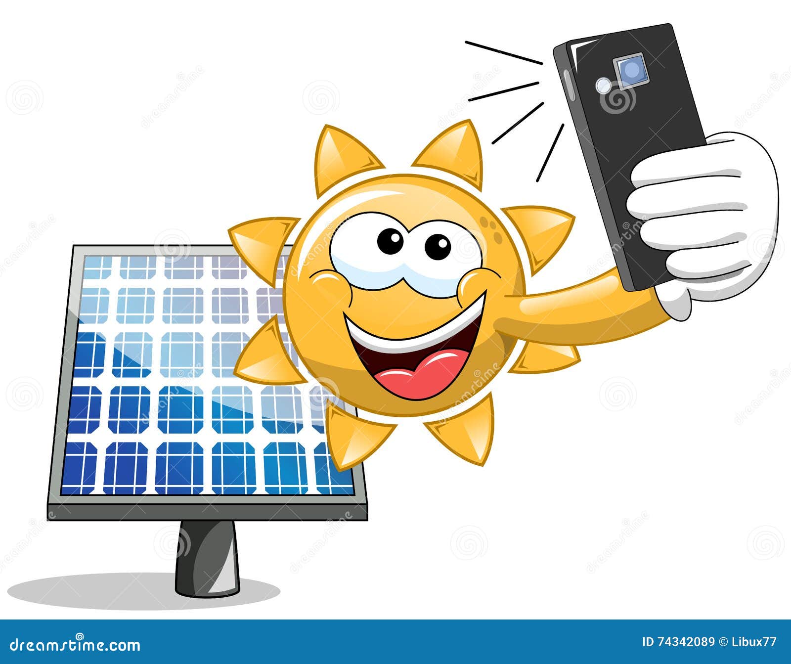 Cartoon Solar Panels