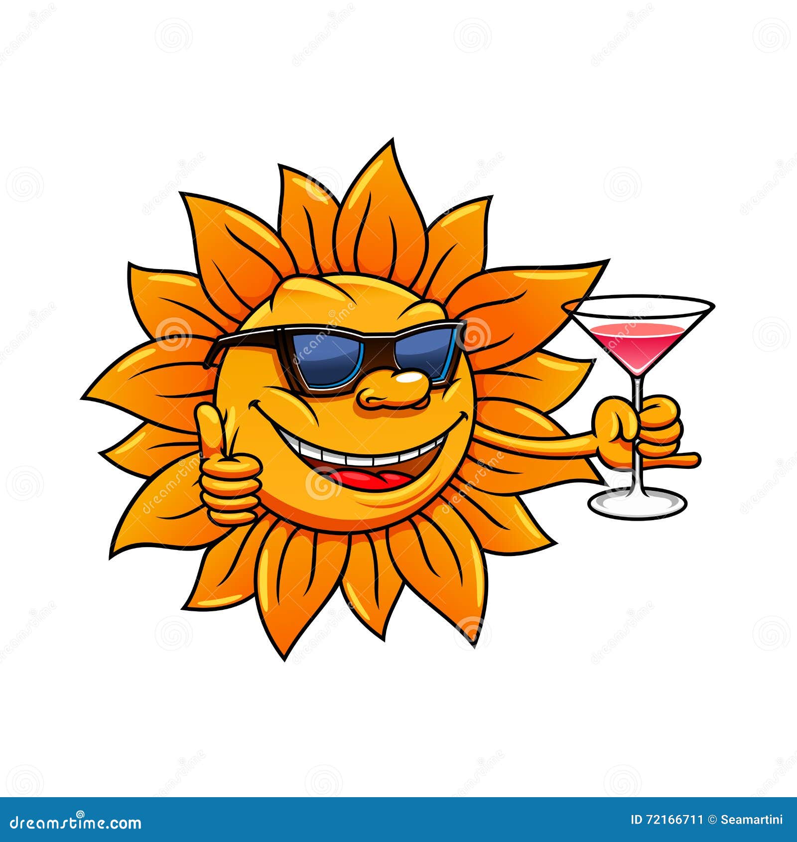 Happy Sun Character Cocktail Stock Illustrations – 1,291 Happy Sun ...