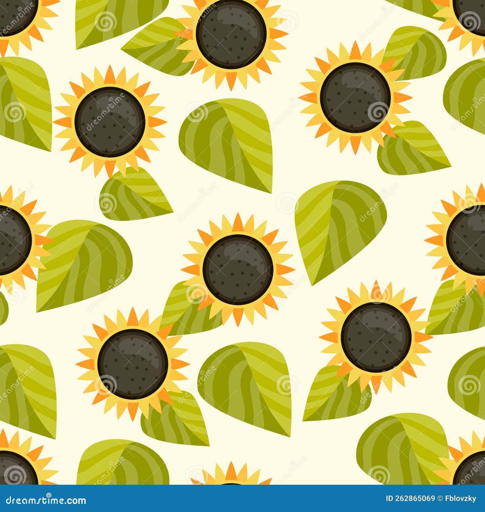 Cartoon Bee In The Sunflower Field | CartoonDealer.com #77890705