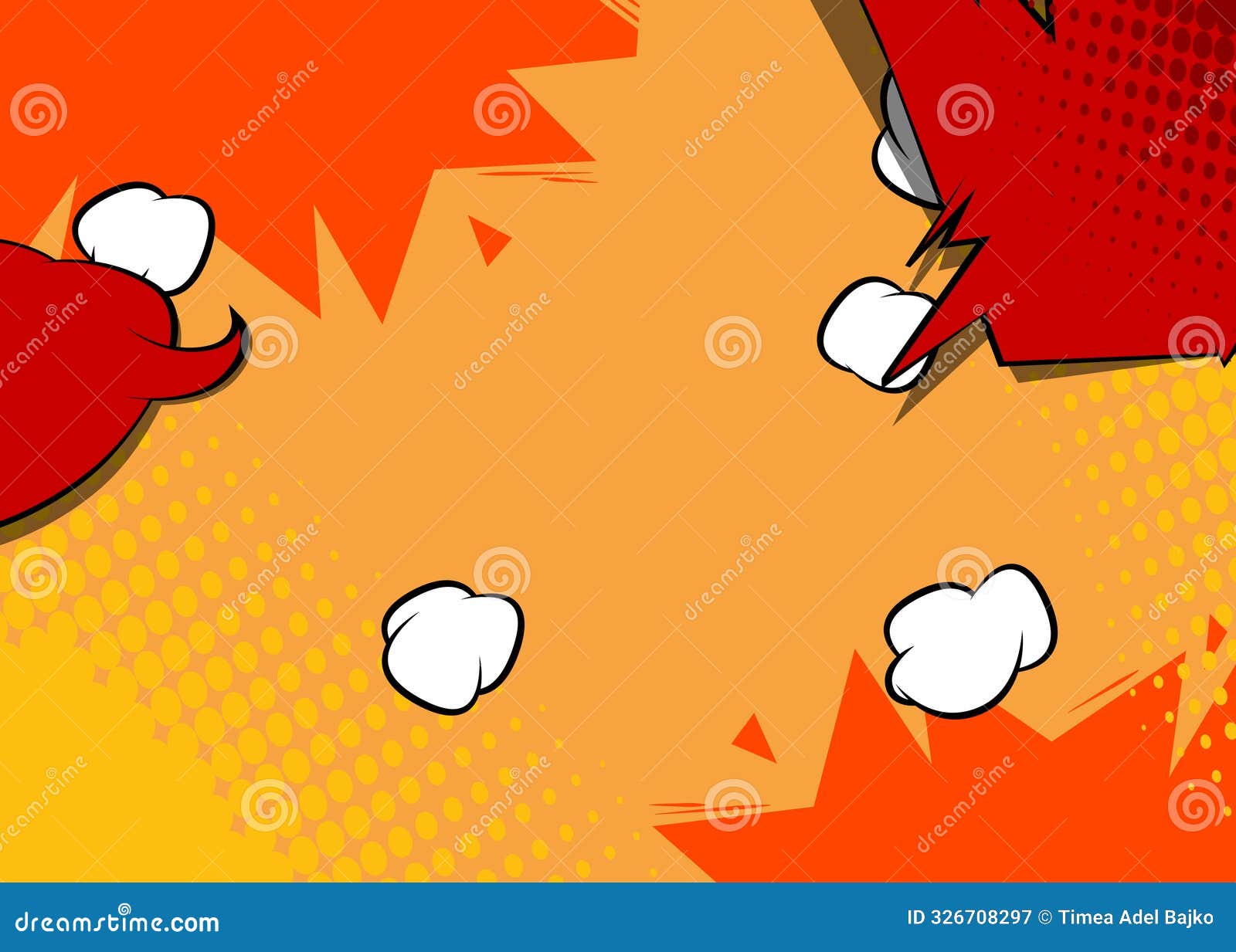 Cartoon Super Background, Comic Book Abstract Backdrop. Vector Comics ...