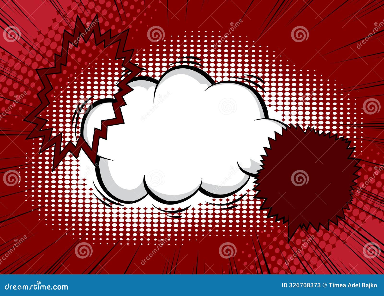 Cartoon Super Background, Comic Book Abstract Backdrop. Vector Comics ...