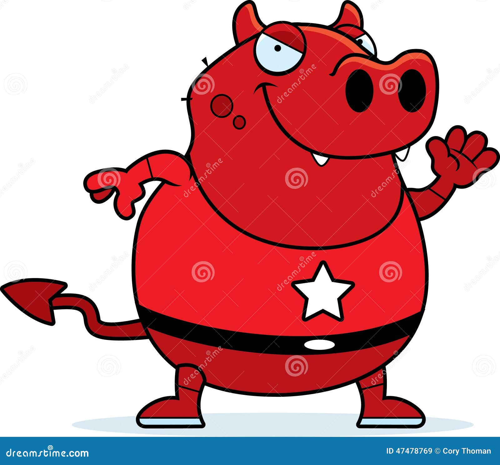 Cartoon Superhero Devil stock vector. Illustration of graphic - 47478769