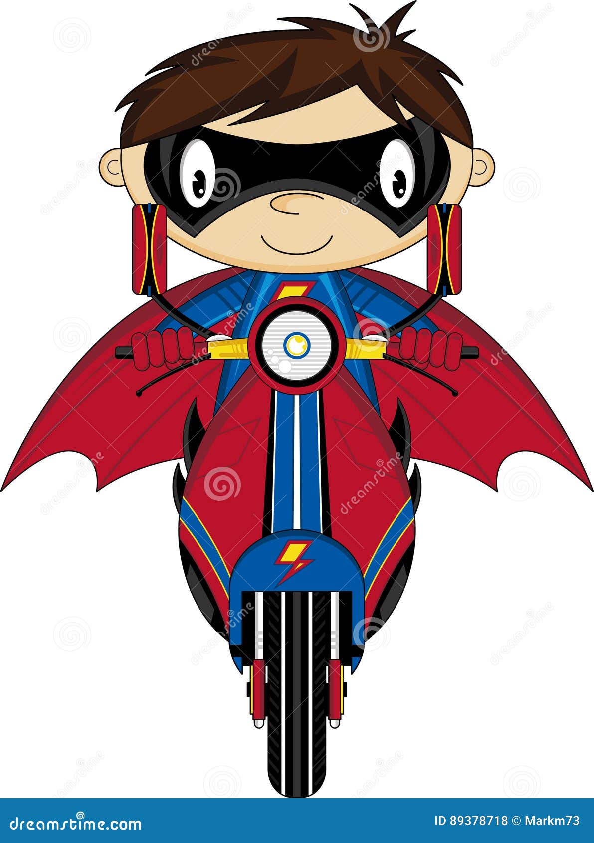 Cartoon Superhero stock vector. Illustration of hero - 89378718