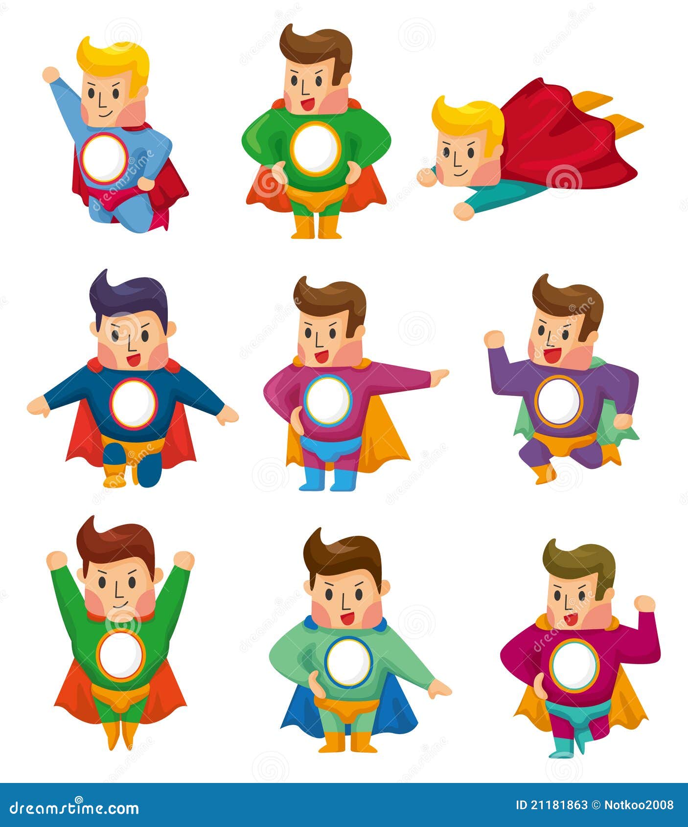 Cartoon Superman With Huge Chest Vector Illustration | CartoonDealer ...