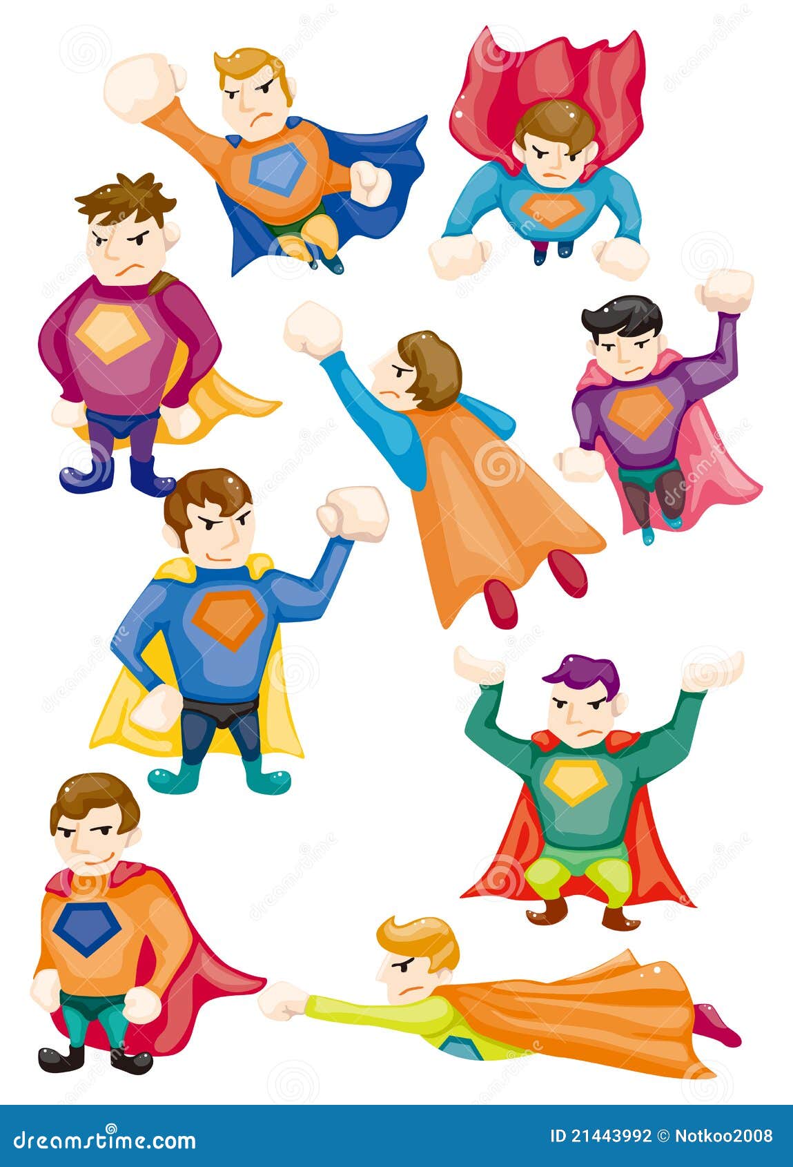 Cartoon Superman Flying | CartoonDealer.com #19074451