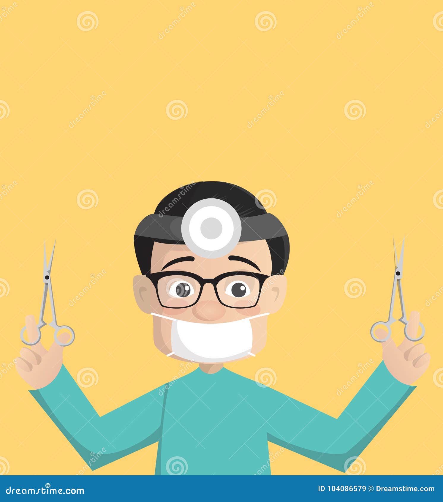 Cartoon Surgeon with Medical Tools Vector Stock Vector - Illustration ...