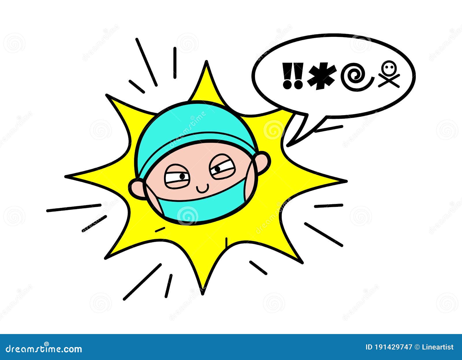 Cartoon Surgeon Shouting and Abusing Stock Illustration - Illustration ...