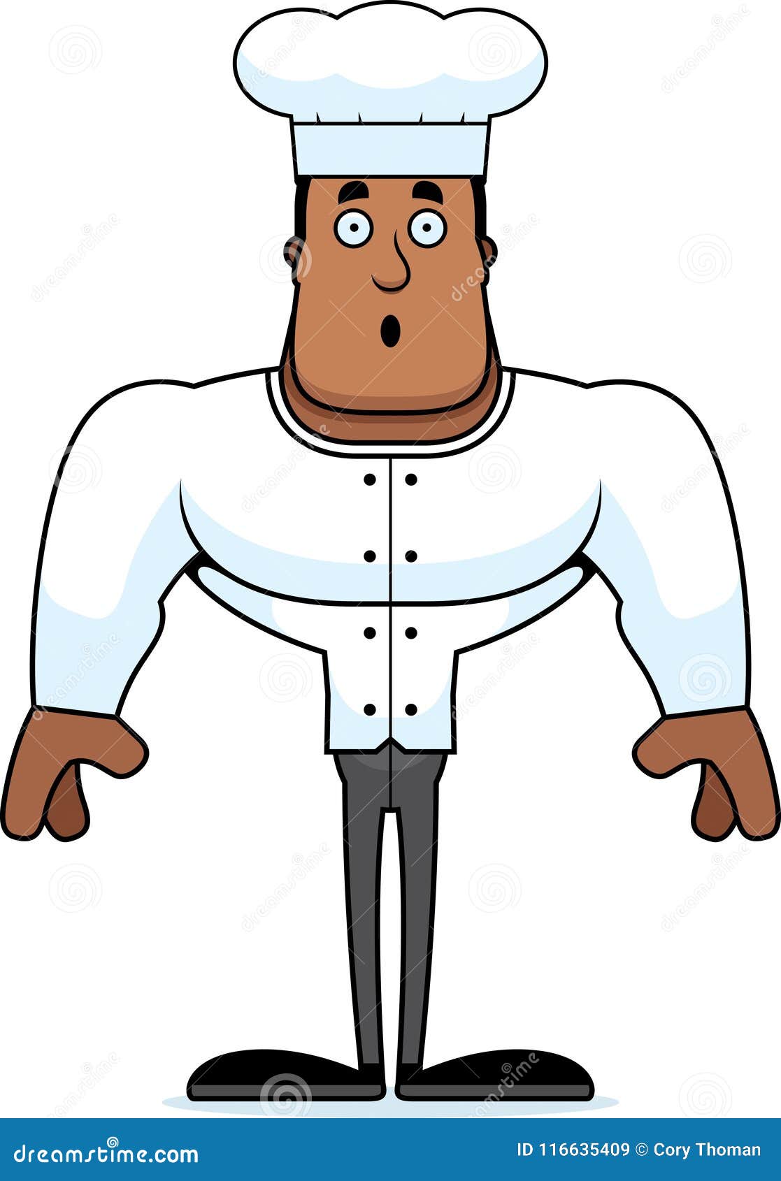 Cartoon Surprised Chef stock vector. Illustration of cook - 116635409
