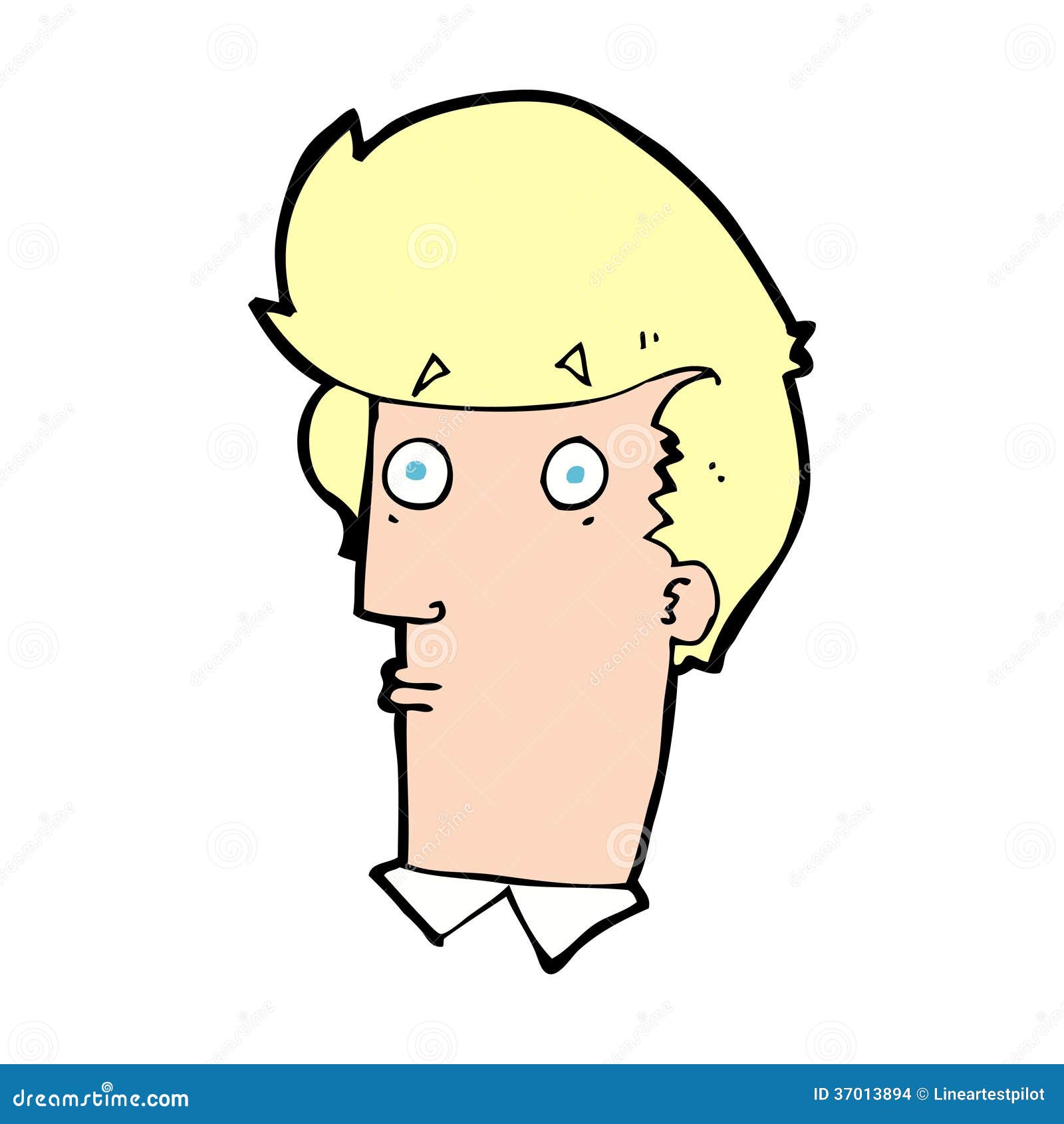 Cartoon Surprised Expression Stock Vector - Illustration of simple ...