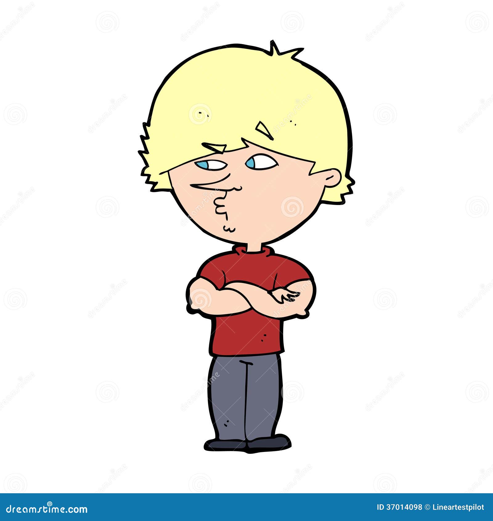 Cartoon suspicious man stock vector. Illustration of rough - 37014098