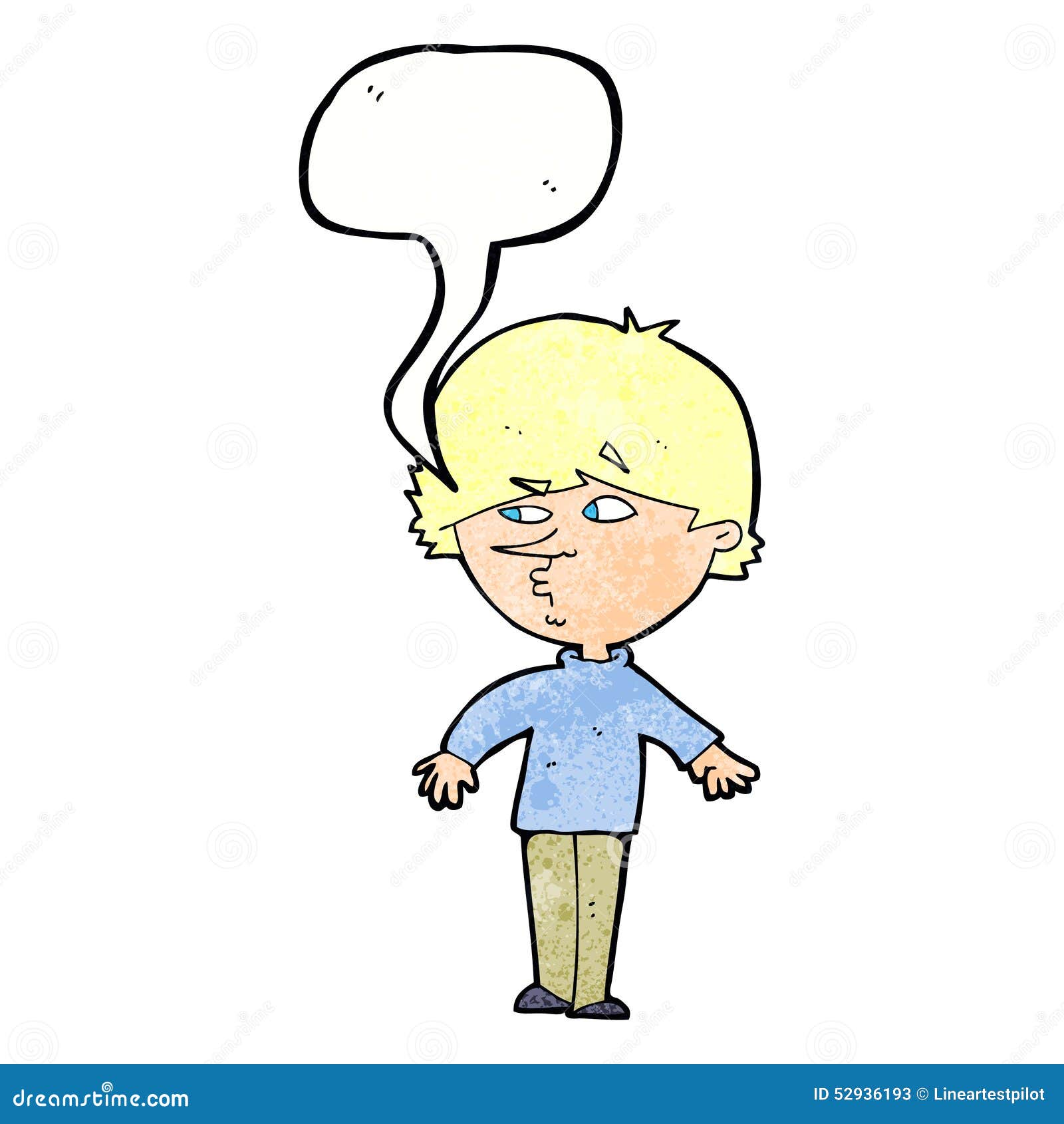 Cartoon Suspicious Man Looking Over Shoulder with Speech Bubble Stock ...