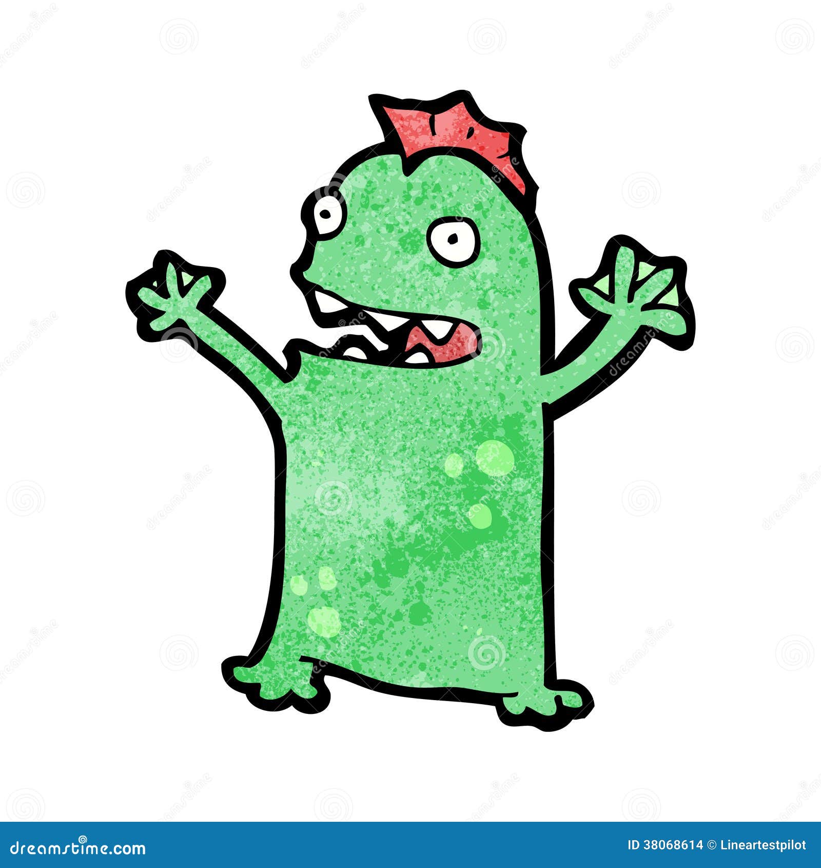 Cartoon swamp monster stock vector. Illustration of monster - 38068614