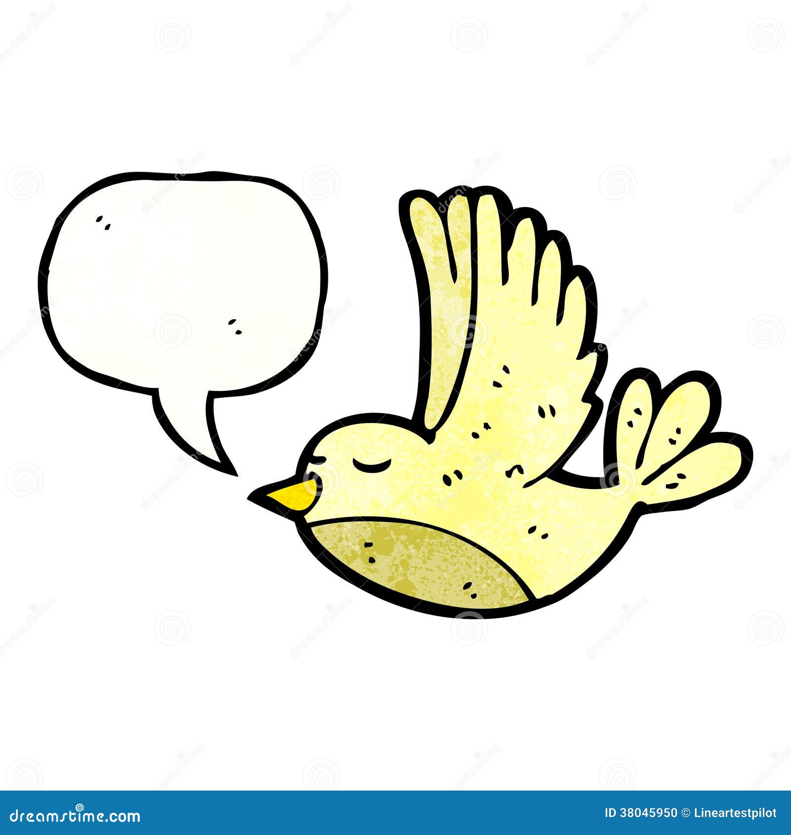 Cartoon swooping bird stock vector. Illustration of hand - 38045950