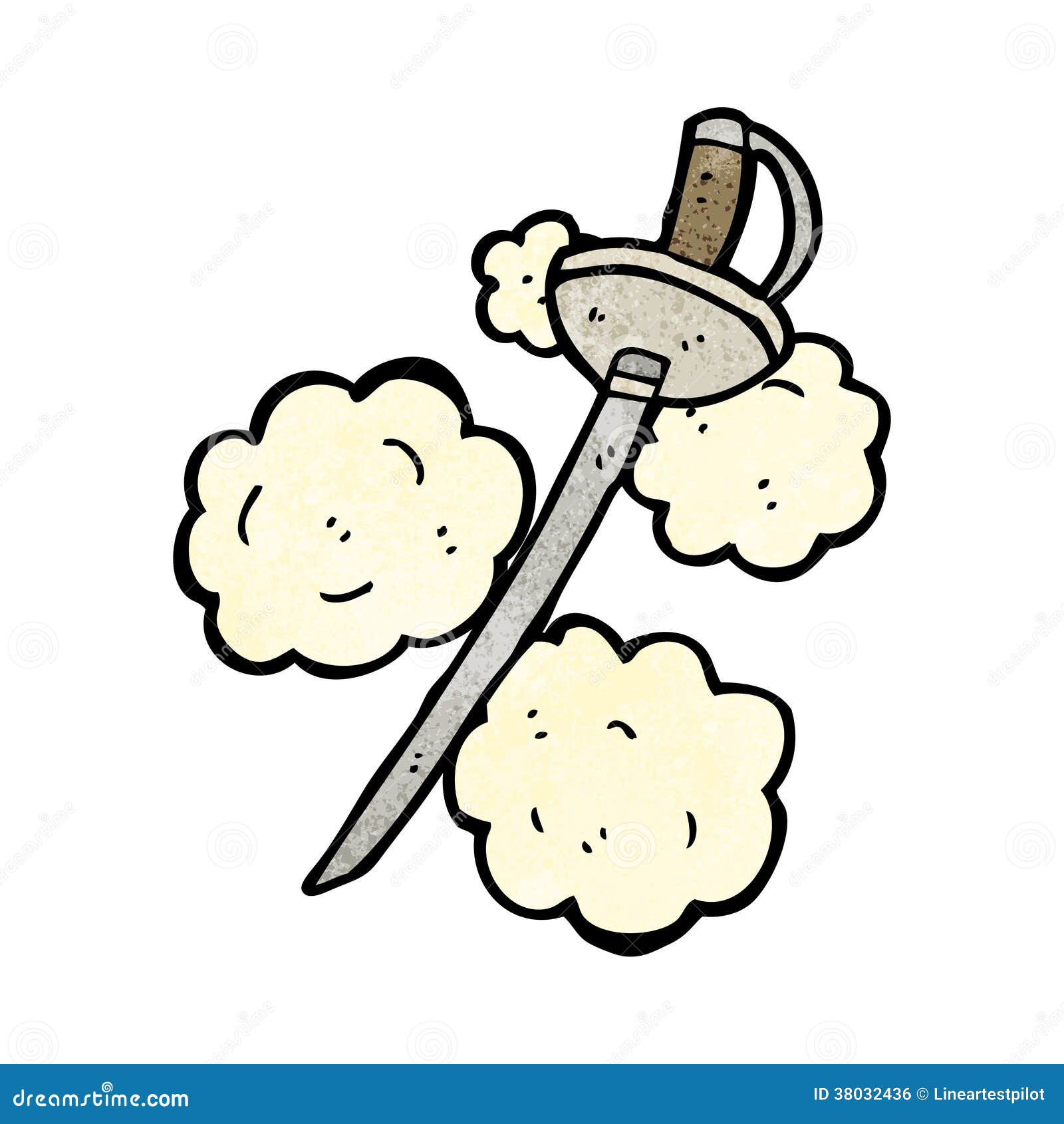 Cartoon Sword Vector Illustration | CartoonDealer.com #38032436