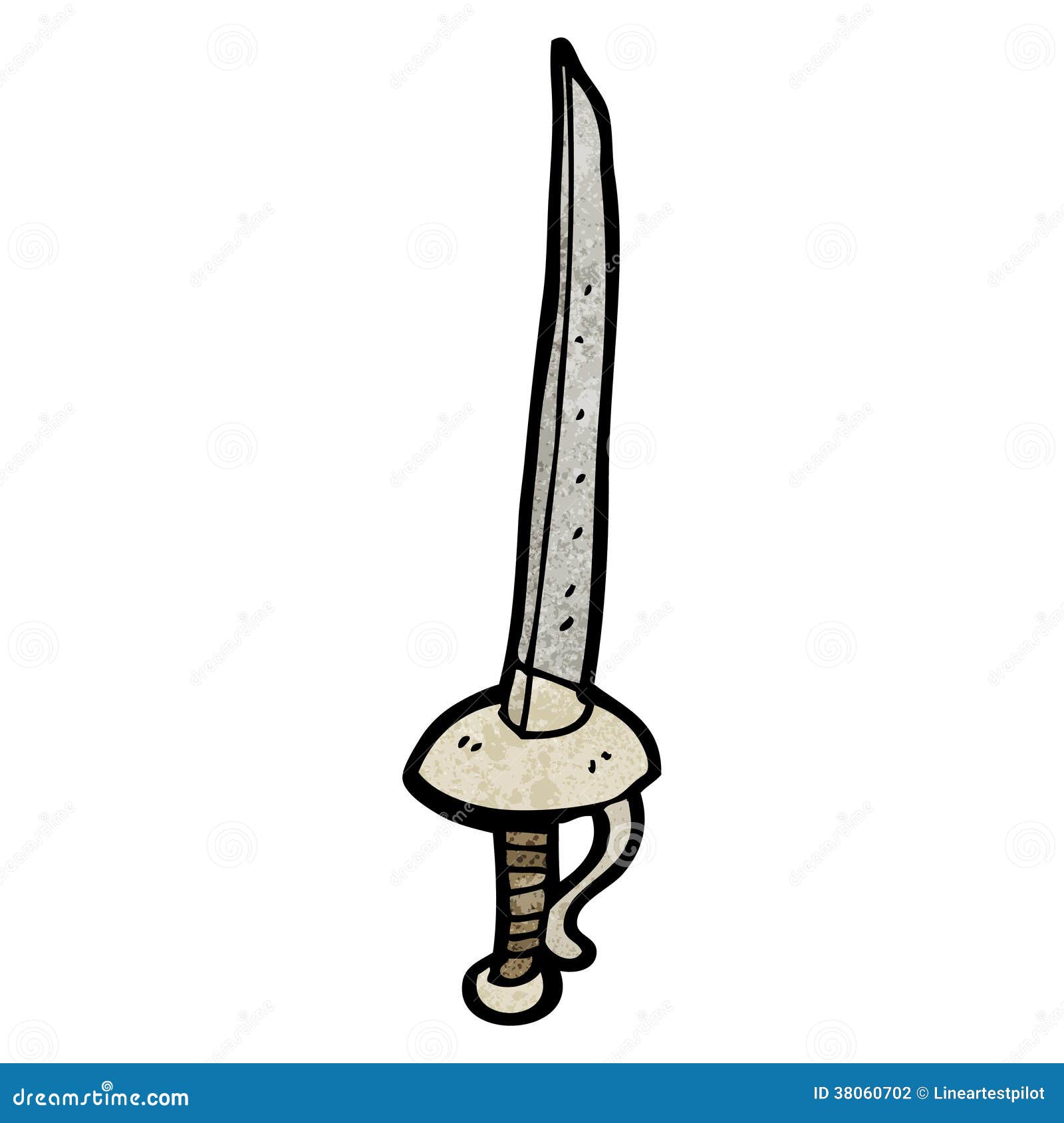 Cartoon sword stock vector. Illustration of cute, quirky - 38060702