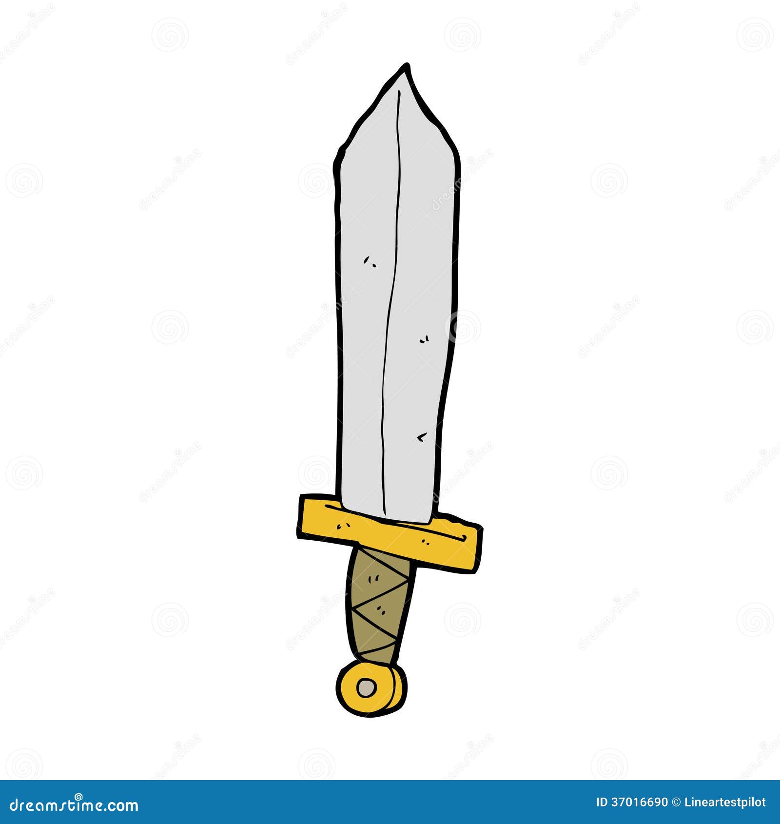 Cartoon sword stock vector. Illustration of simple, hand - 37016690
