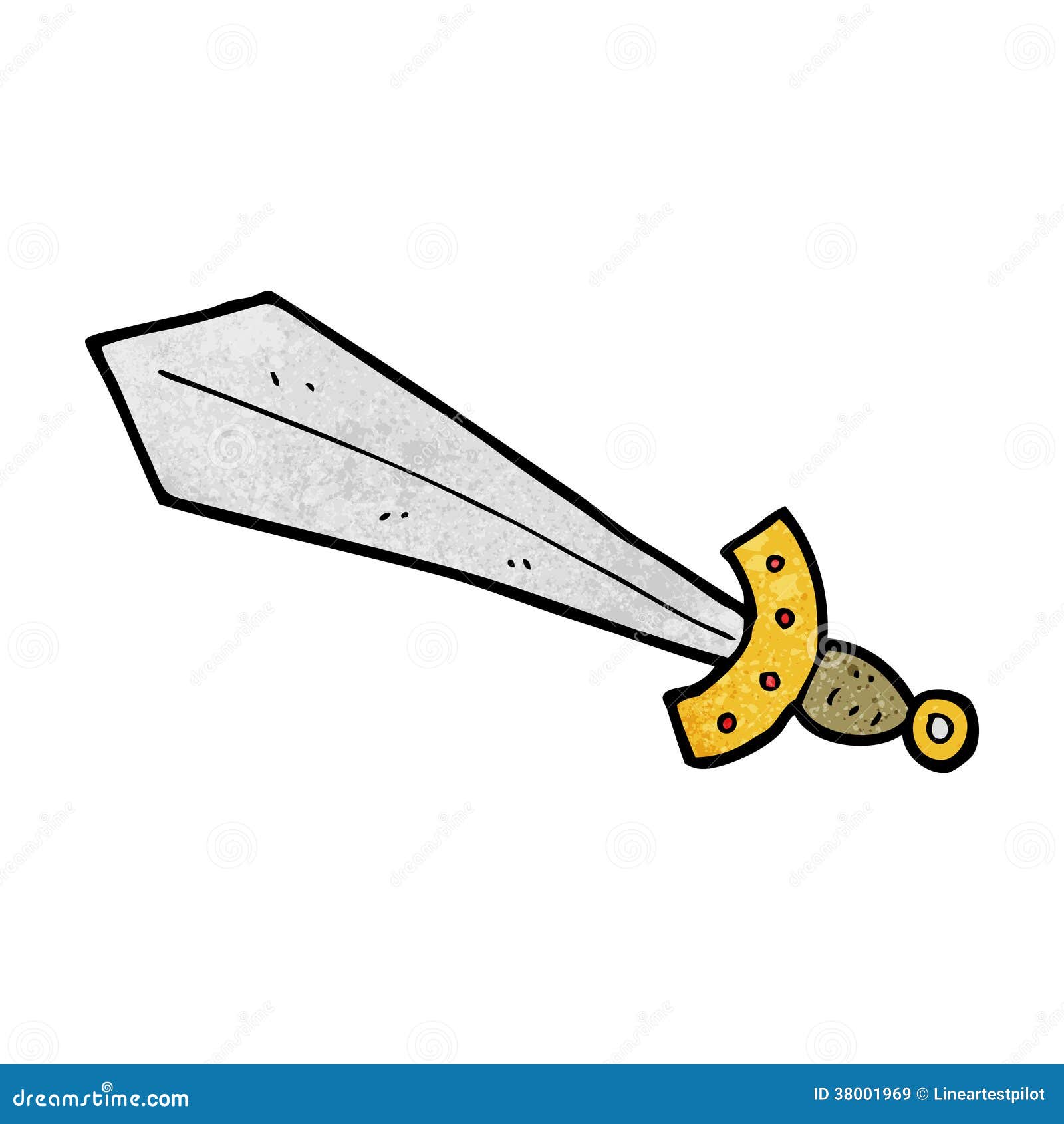 Cartoon sword stock vector. Illustration of simple, cute - 38001969