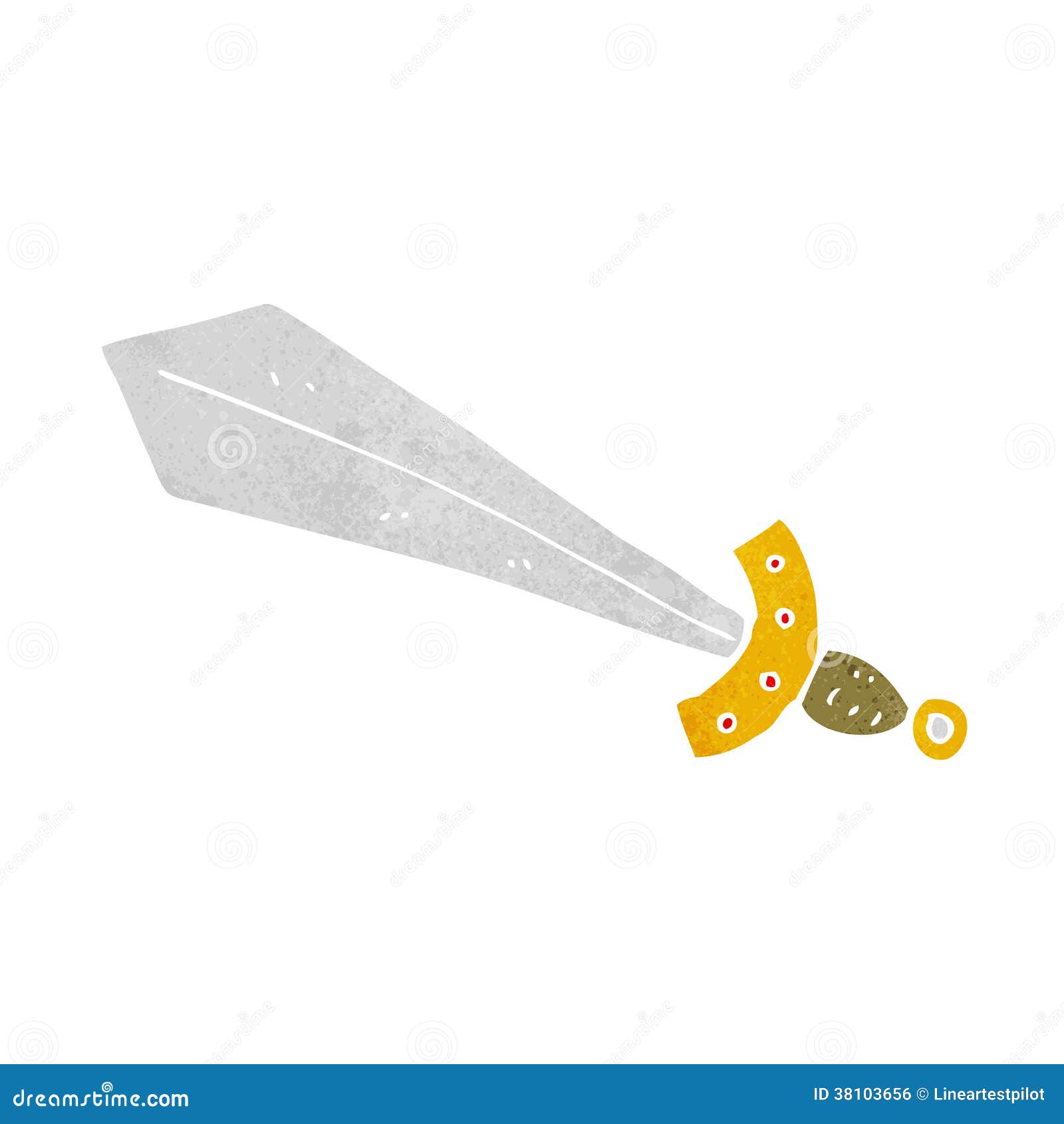 Cartoon sword stock vector. Illustration of simple, cute - 38103656