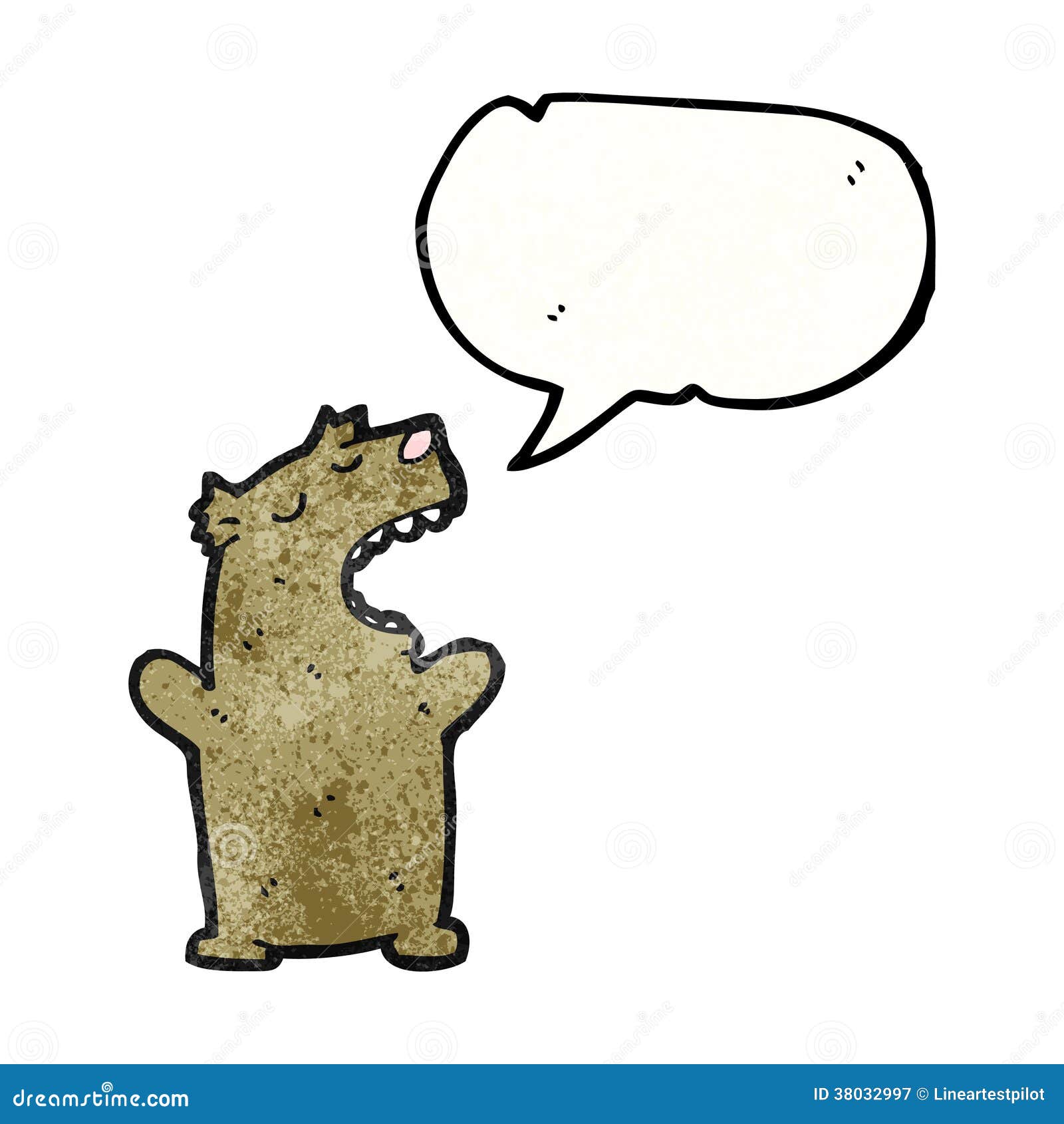 Talking Bear Cartoon Vector | CartoonDealer.com #61850263