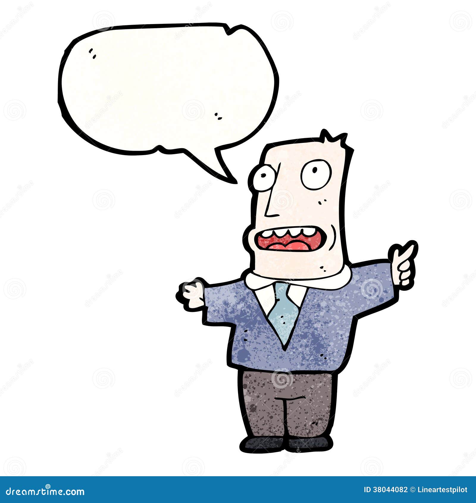 Cartoon talking man stock vector. Illustration of clip - 38044082