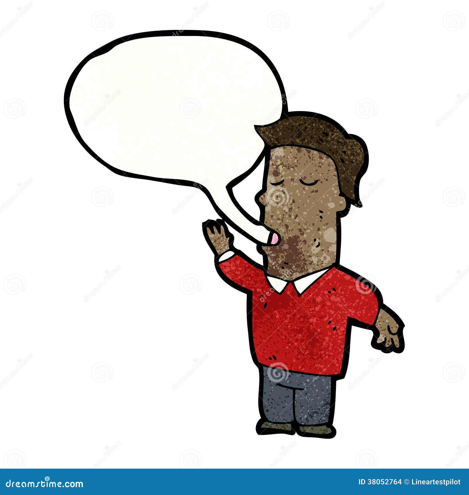 Cartoon talking man stock vector. Illustration of cartoon - 38052764