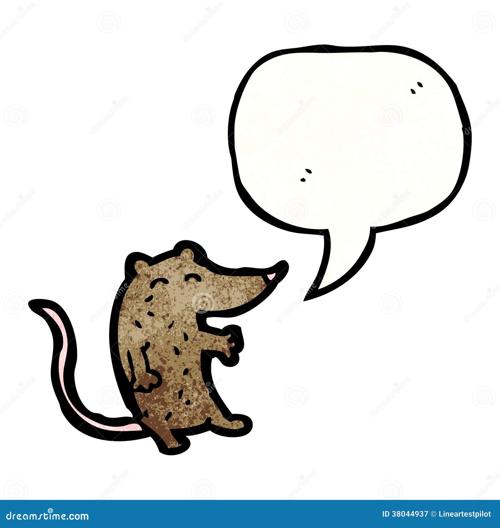 Cartoon talking mouse stock vector. Illustration of retro - 38044937