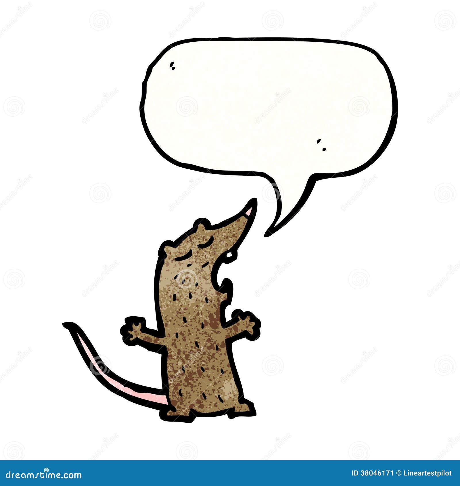 Cartoon talking mouse stock vector. Illustration of doodle - 38046171