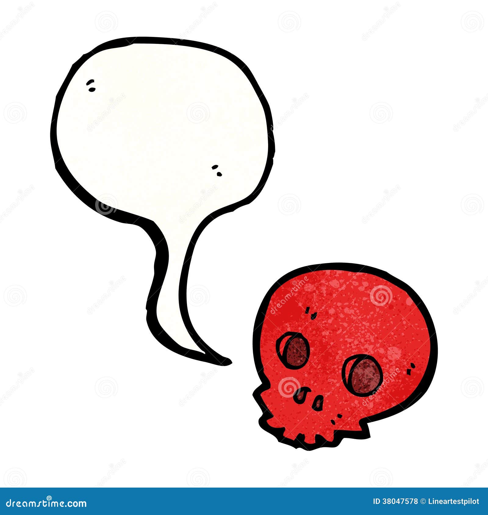 Cartoon talking skull stock vector. Illustration of halloween - 38047578