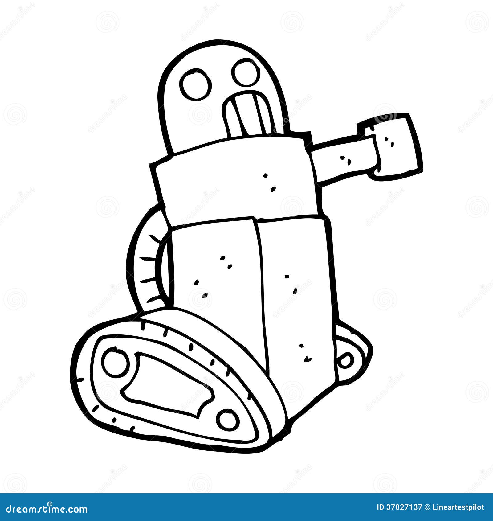 Cartoon tank robot stock illustration. Illustration of design - 37027137