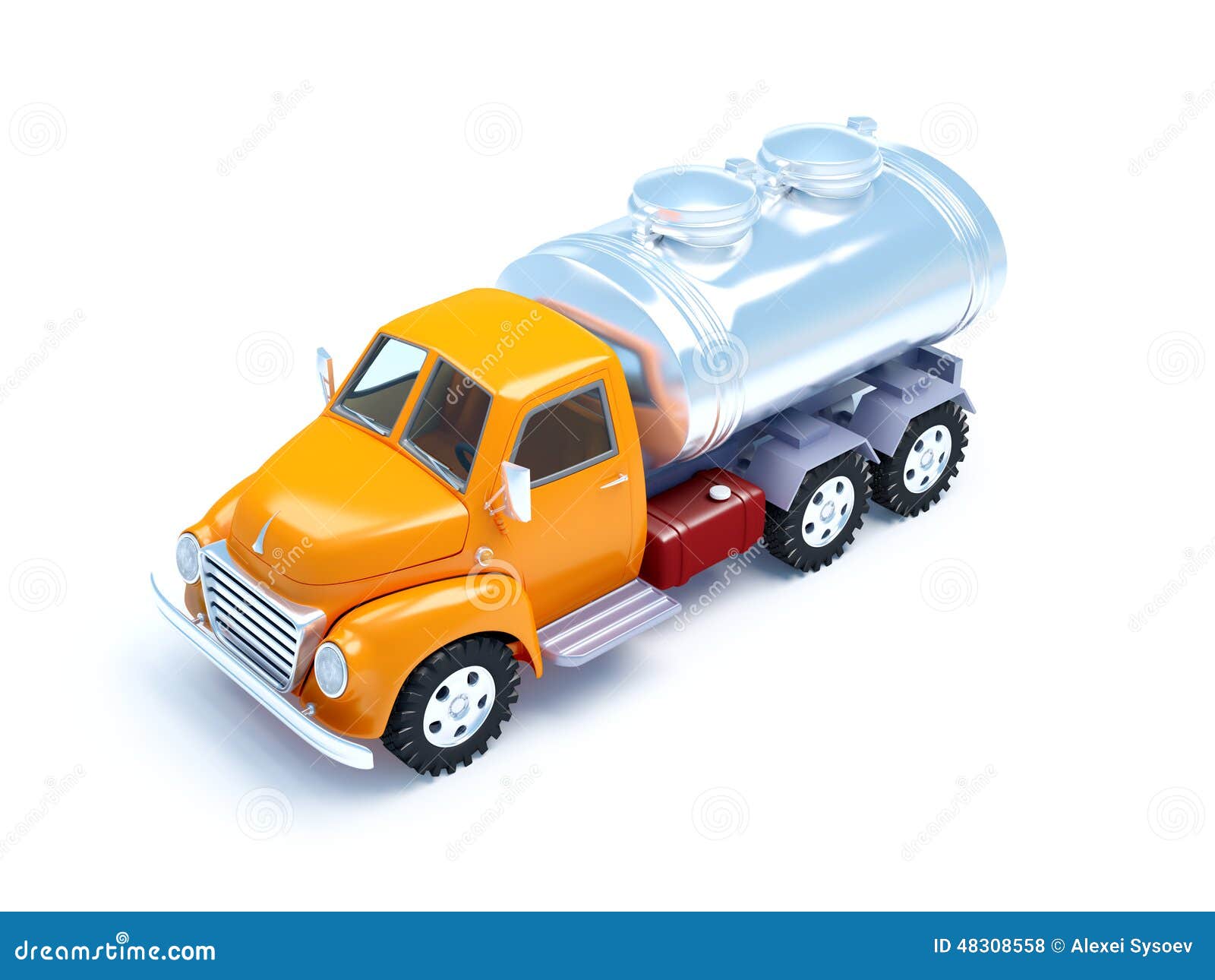 Cartoon Tanker Truck Side Royalty-Free Stock Photography ...