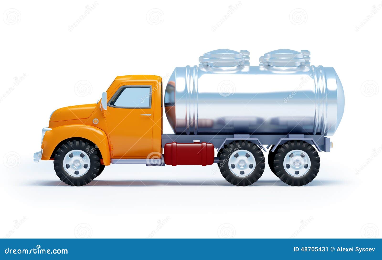 Cartoon Tanker Truck Side Royalty-Free Stock Photography ...