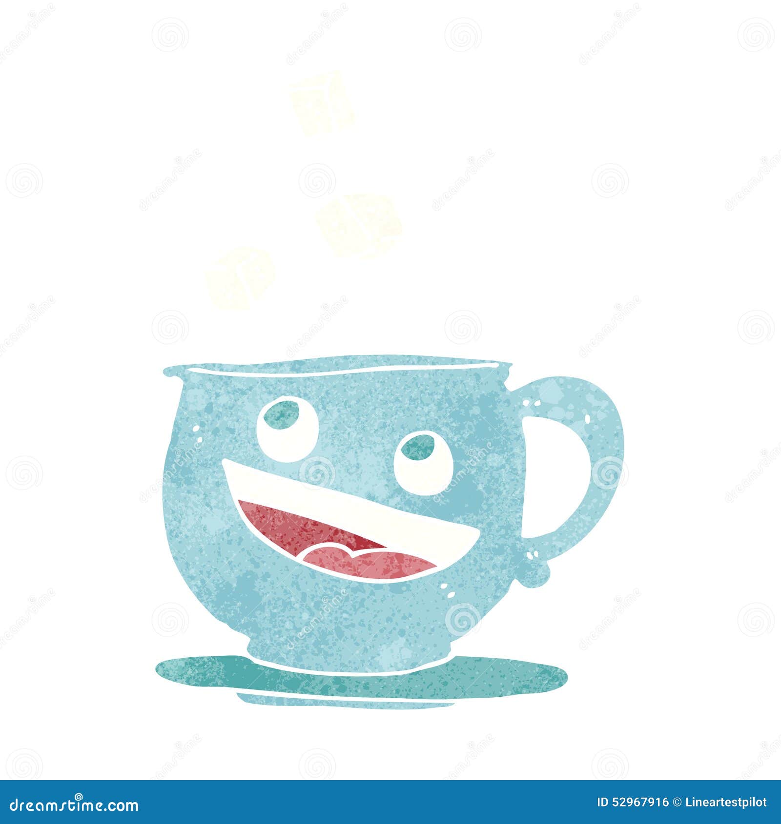 Cartoon tea cup stock illustration. Illustration of cartoon - 52967916