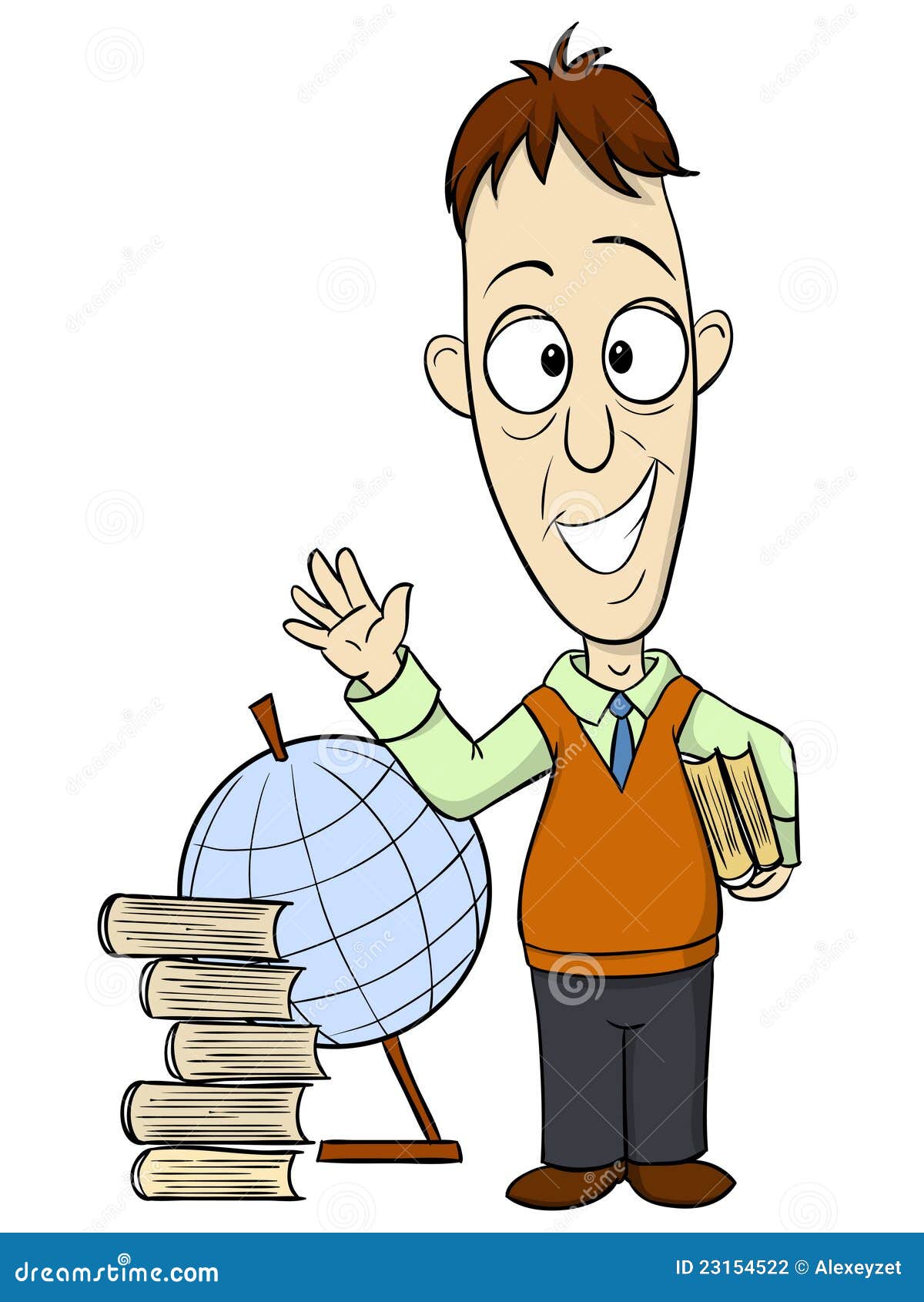 Cartoon Teacher Teeth Implant | CartoonDealer.com #74518885