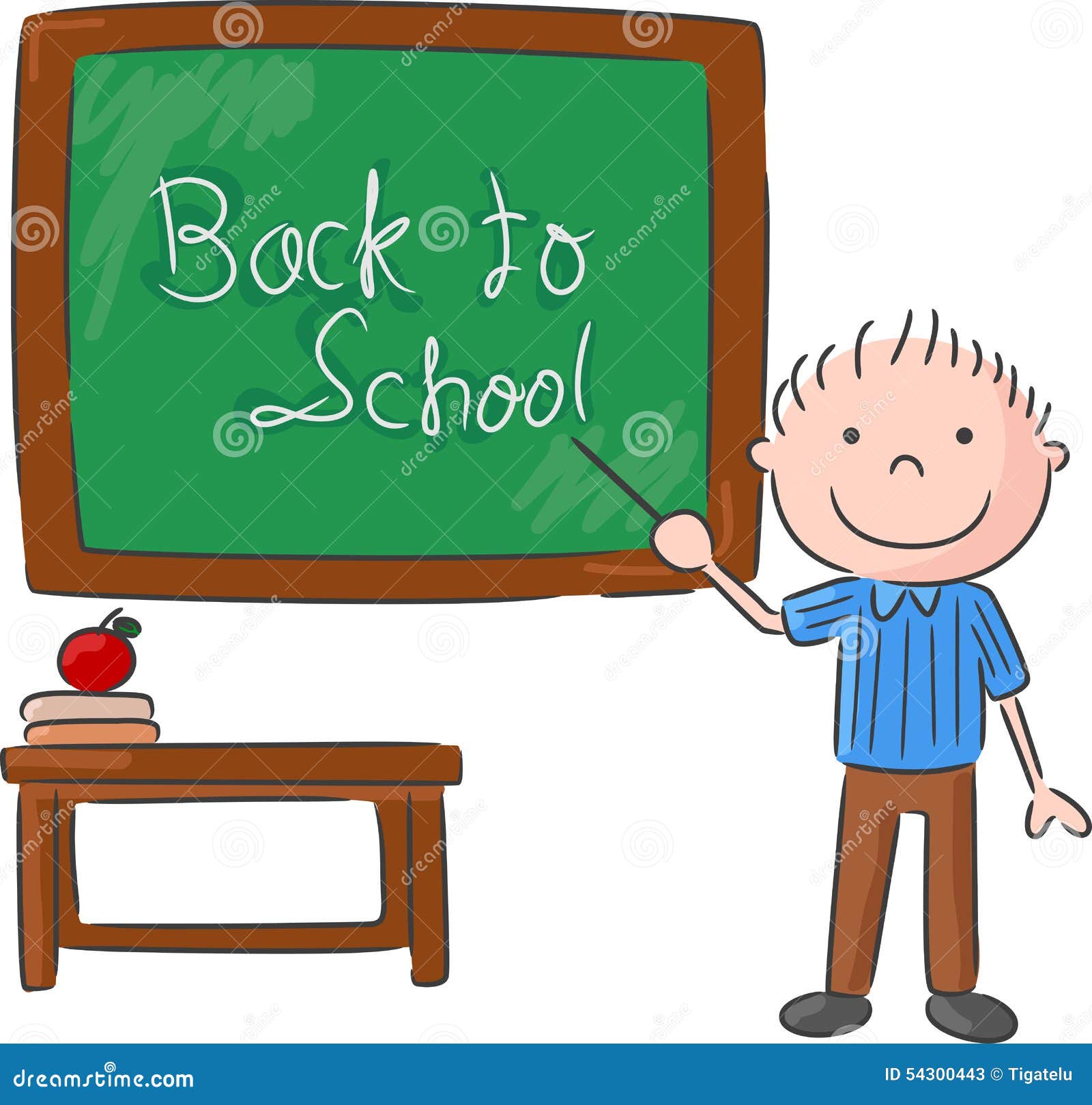Cartoon a Teacher is Explaining a Lesson Stock Vector - Illustration of ...