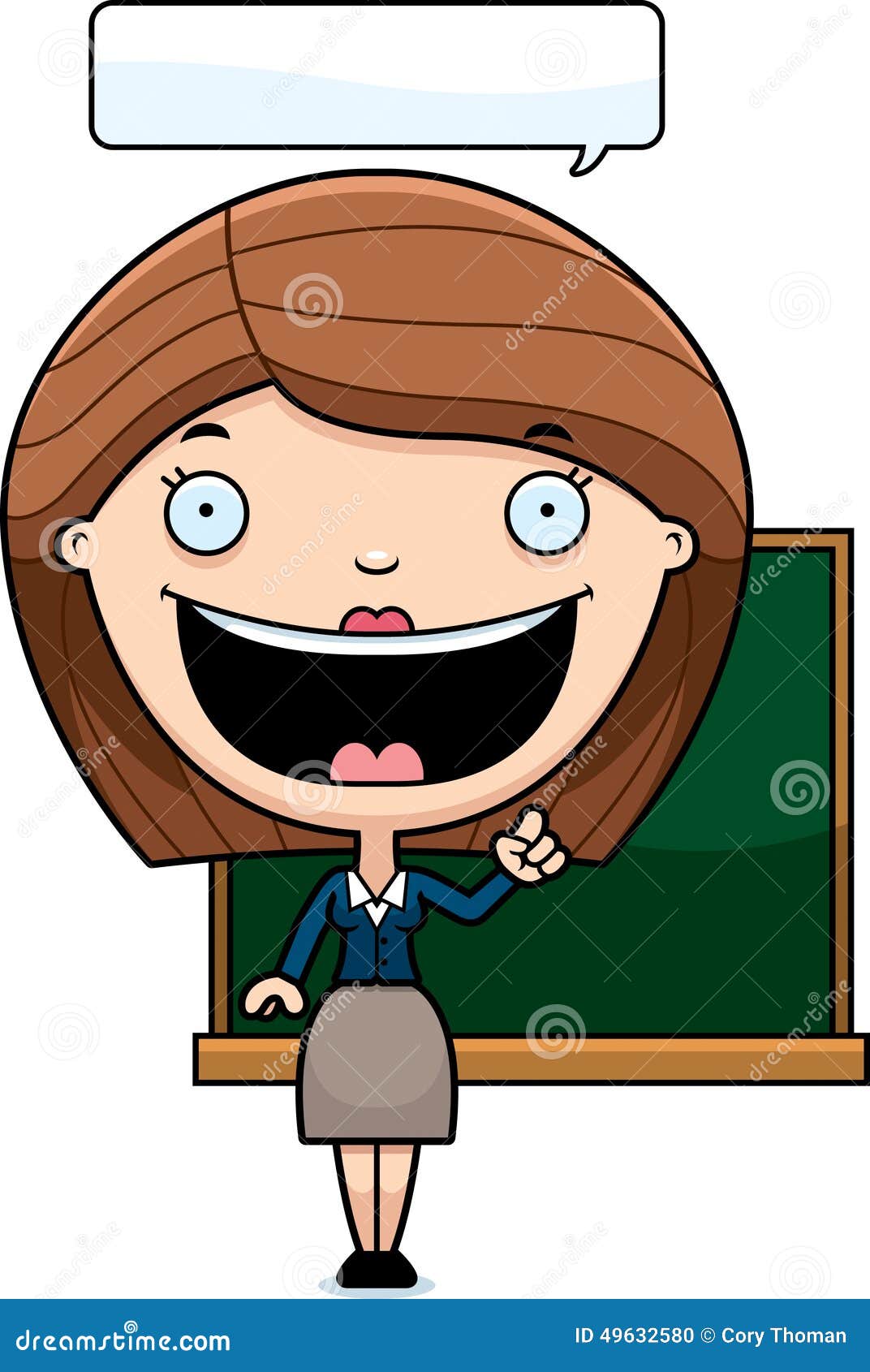 Cartoon Teacher Idea stock vector. Illustration of vector - 49632580