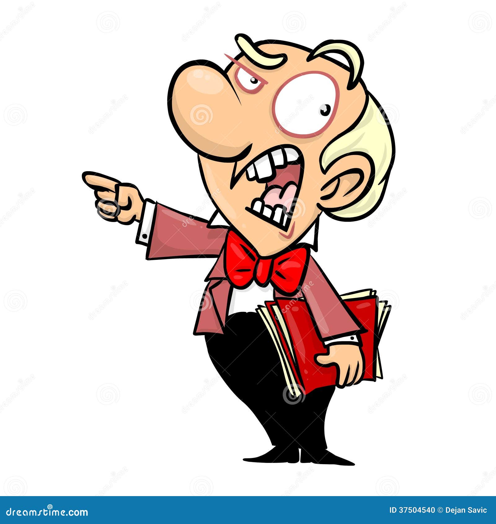 Cartoon Angry Teacher