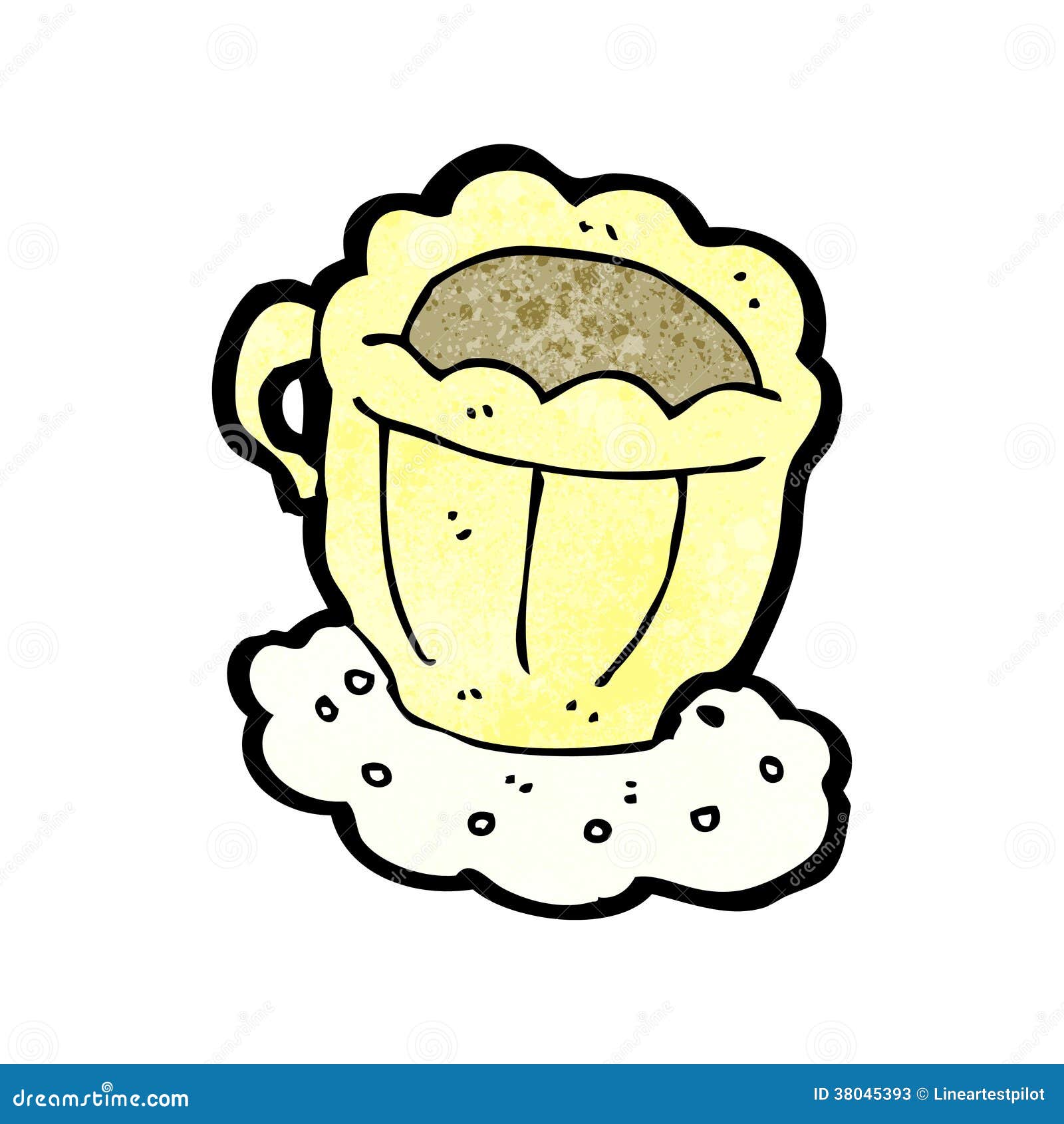 Cartoon teacup stock vector. Illustration of character - 38045393