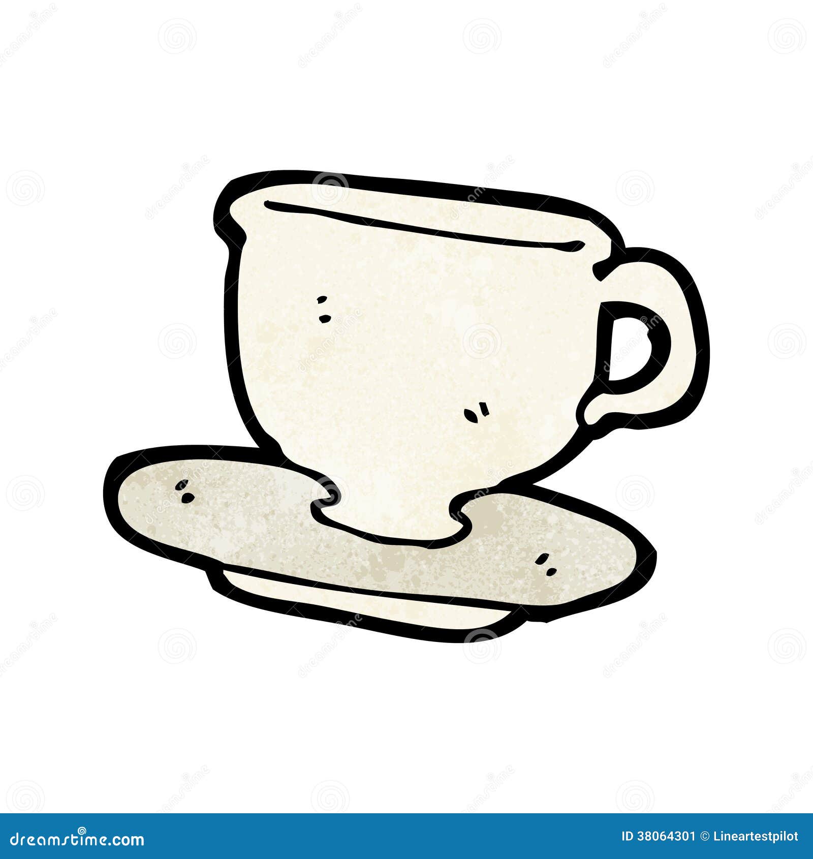 Cartoon teacup stock vector. Illustration of teacup, cheerful - 38064301