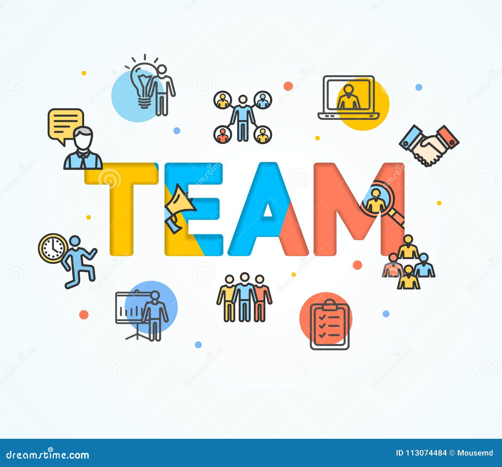 Cartoon Team Meeting Table. Vector | CartoonDealer.com #93387461 Cartoon Team Meeting Table. Vector | CartoonDealer.com #93387461
