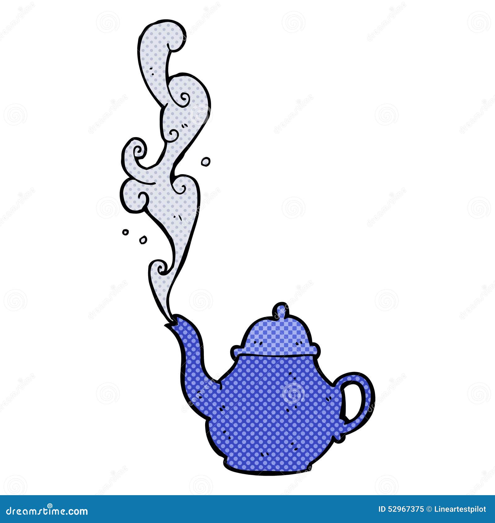 Cartoon teapot stock illustration. Illustration of doodle - 52967375
