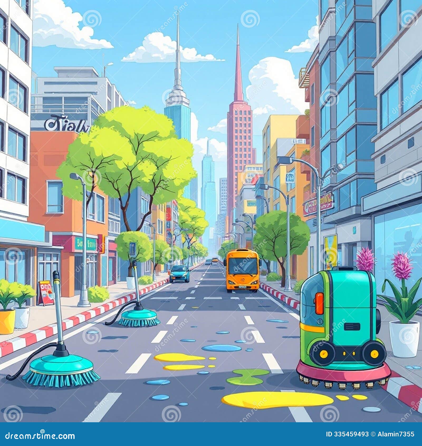 A Cartoon Tech Unique Design Stock Photo | CartoonDealer.com #335460060