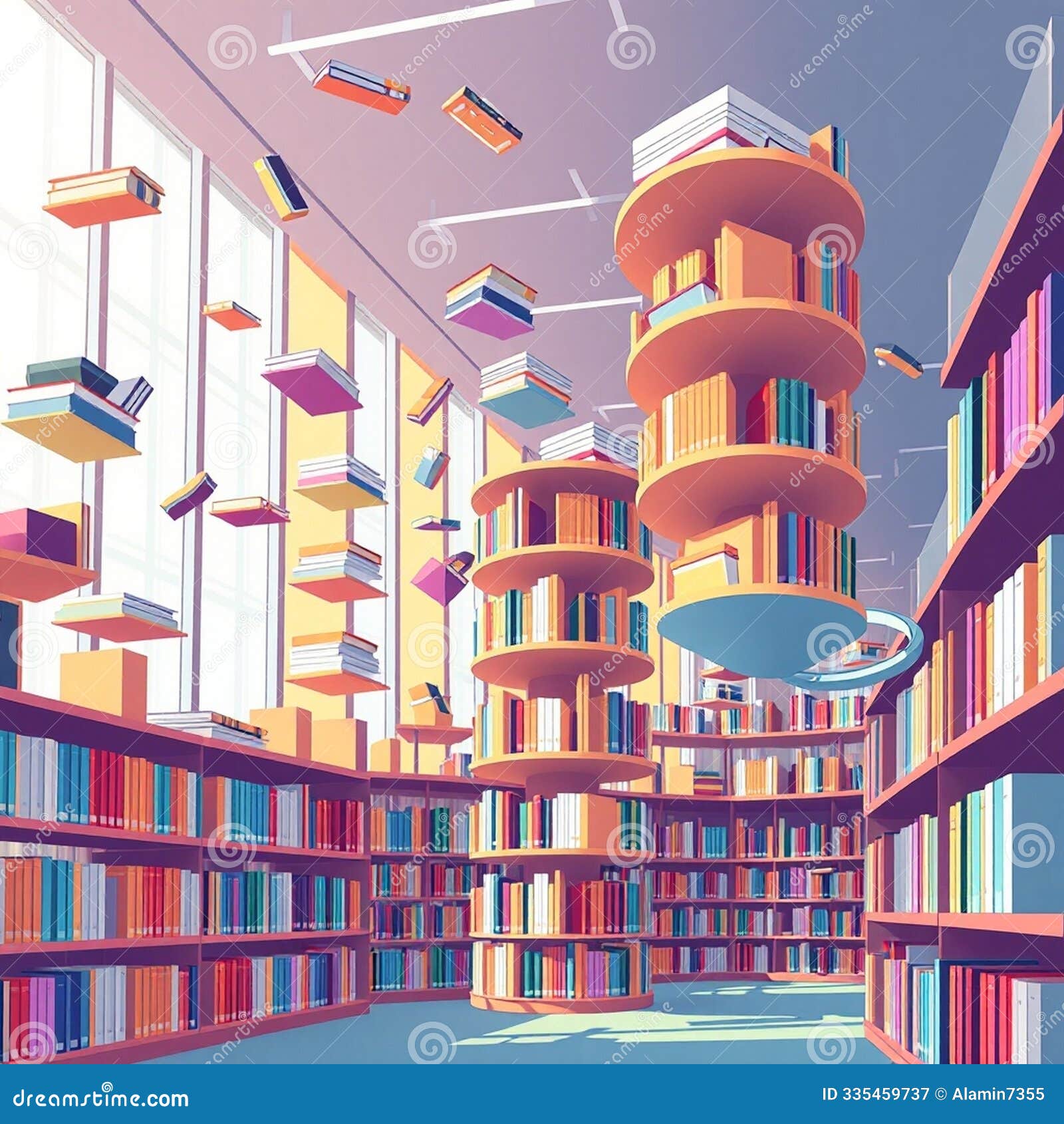 A Cartoon Tech Unique Design Stock Illustration - Illustration of ...