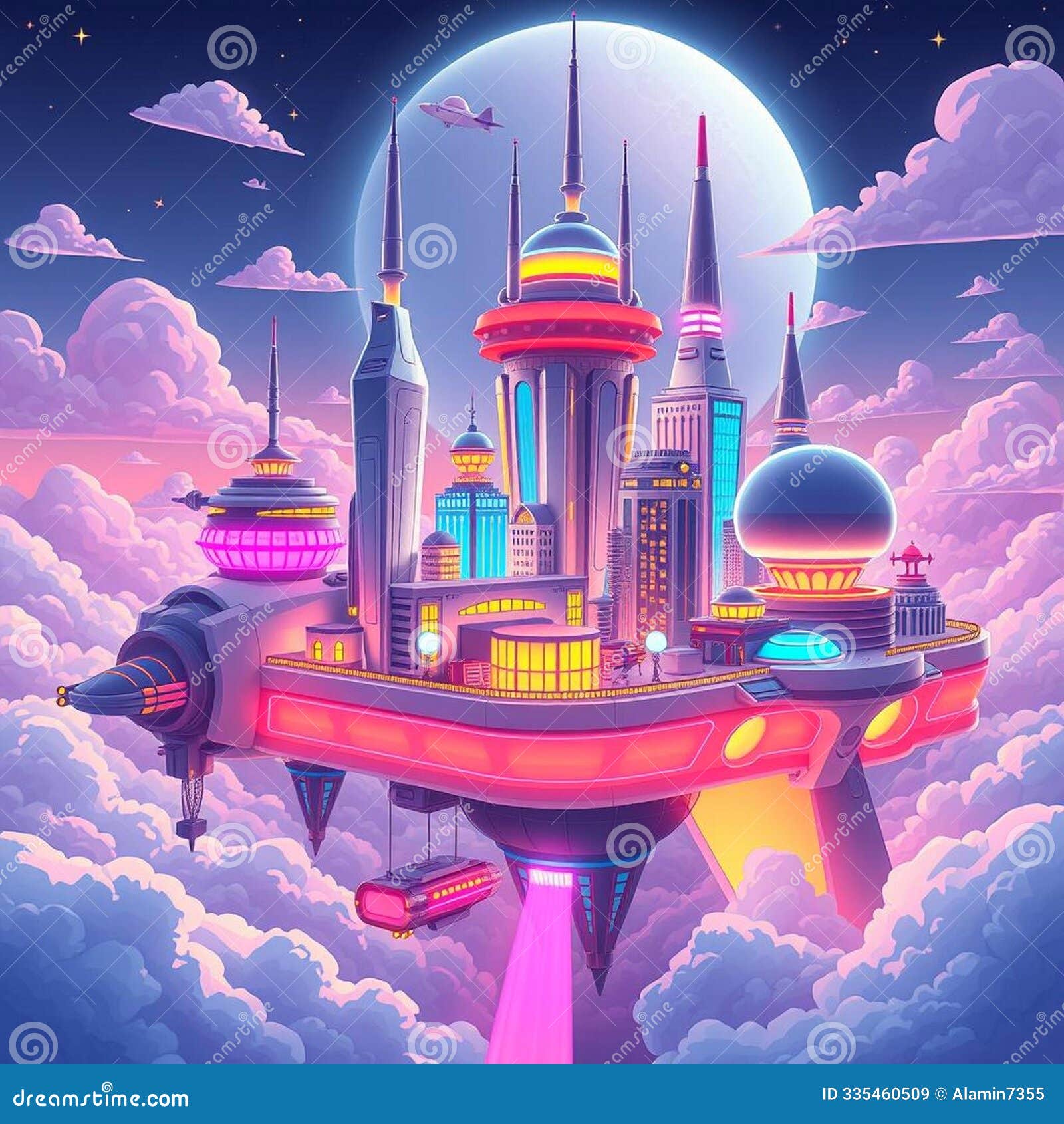 A Cartoon Tech Unique Design Stock Illustration - Illustration of game ...