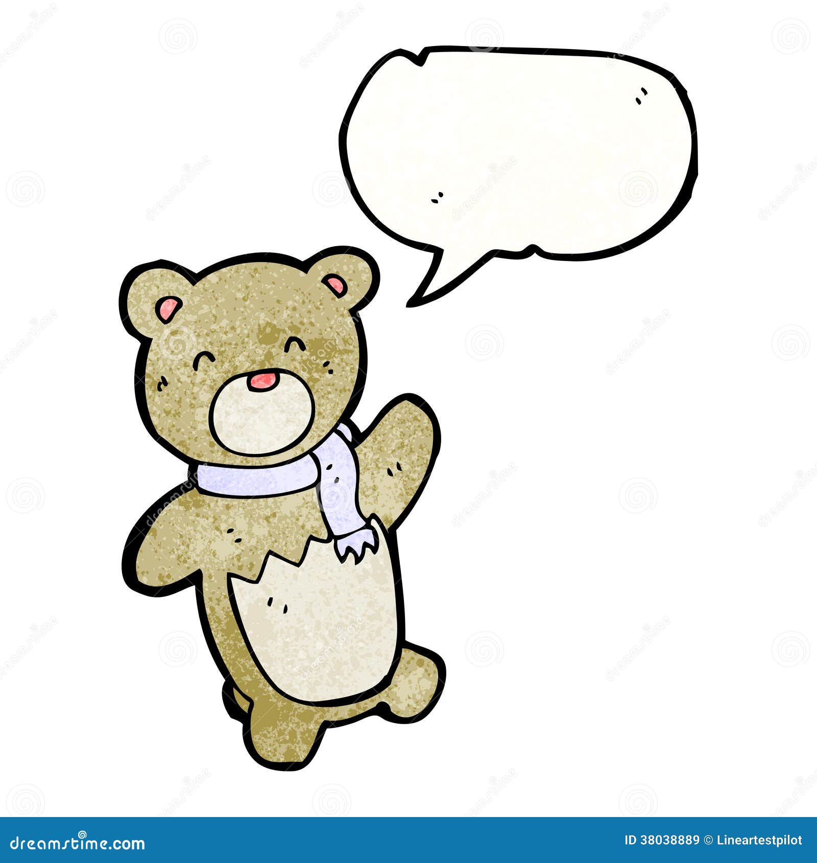 Cartoon teddy stock vector. Illustration of talking, speech - 38038889