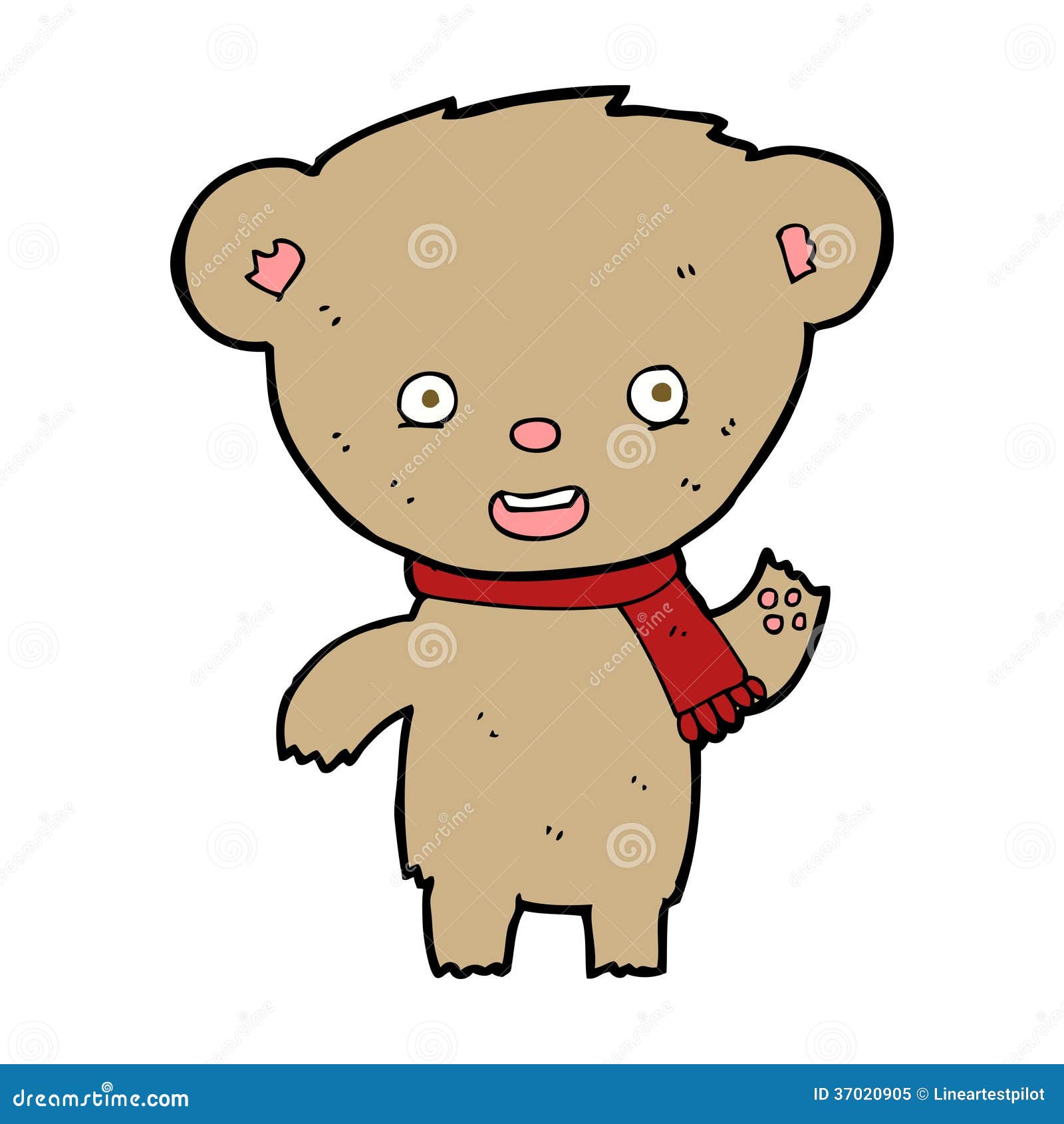 Cartoon teddy bear stock vector. Illustration of drawing - 37020905