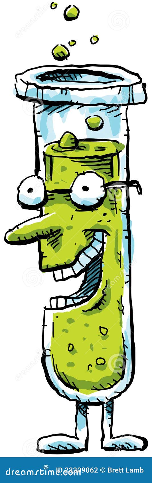 Cartoon Test Tube stock illustration. Illustration of technology - 23209062