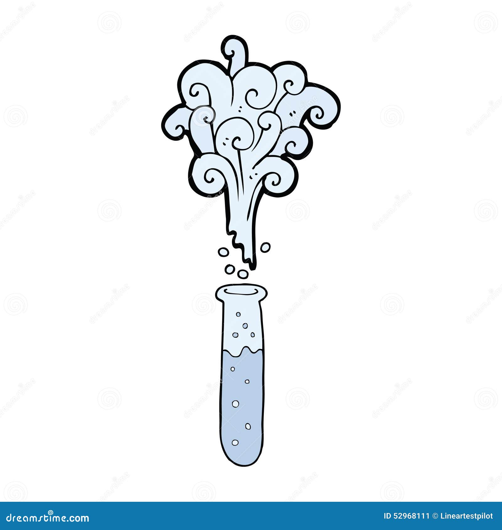 Cartoon test tube stock illustration. Illustration of retro - 52968111